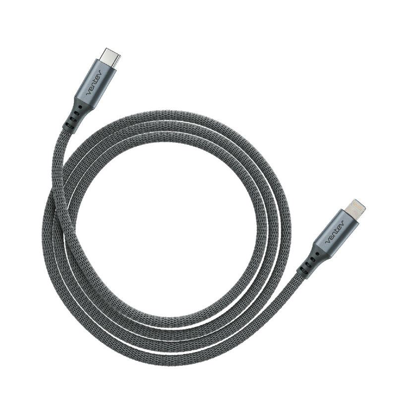 VENTEV Chargesync Alloy USB-C to Lightning Cable 1.2m - Steel Gray – Power Mac Center