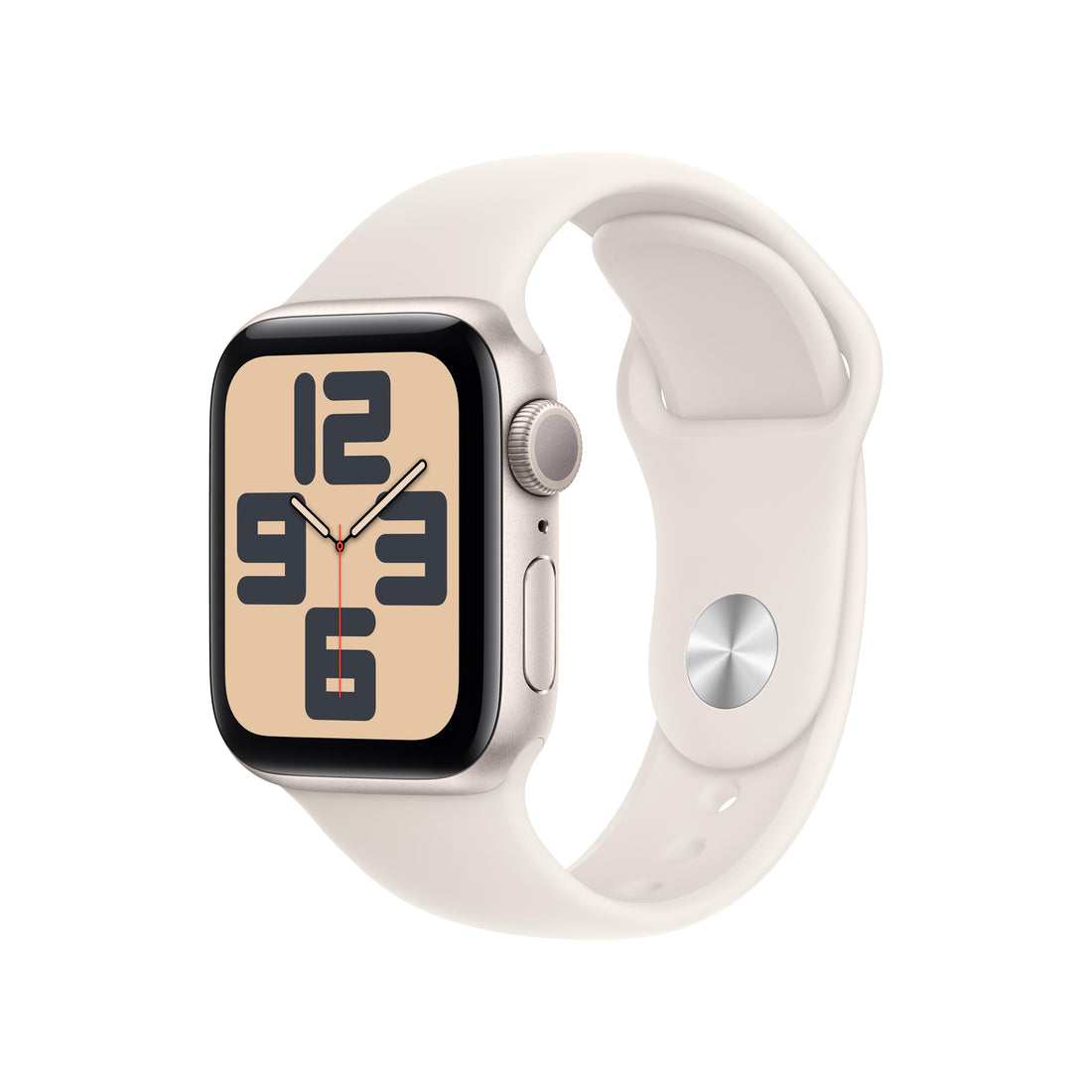 Apple Watch SE GPS 40mm Starlight Aluminum Case with Starlight Sport B ...