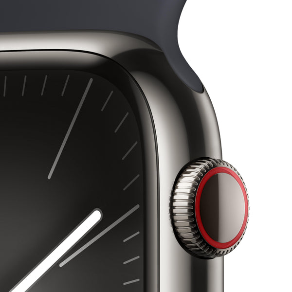 Apple Watch Series 9 GPS + Cellular 45mm Graphite Stainless Steel Case ...