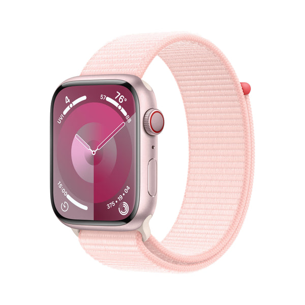 Apple Watch Series 9 GPS + Cellular 45mm Pink Aluminum Case with Light ...