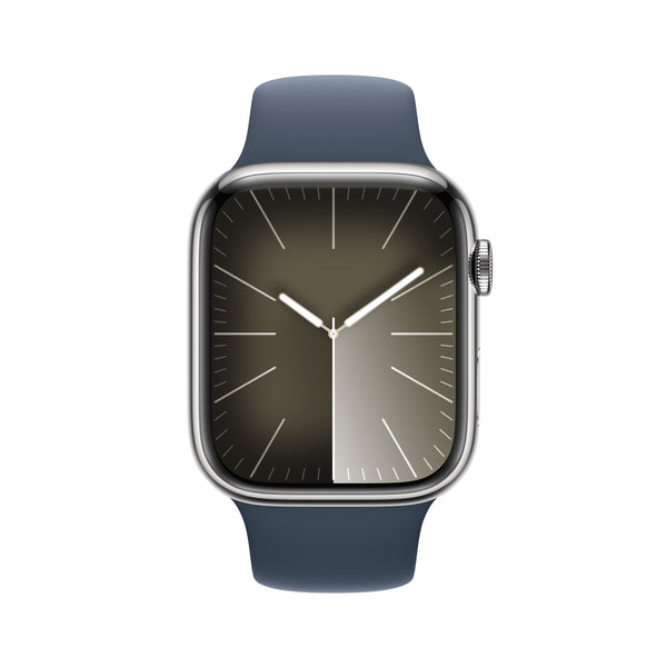 Apple Watch Series 9 GPS + Cellular 45mm Silver Stainless Steel Case w ...