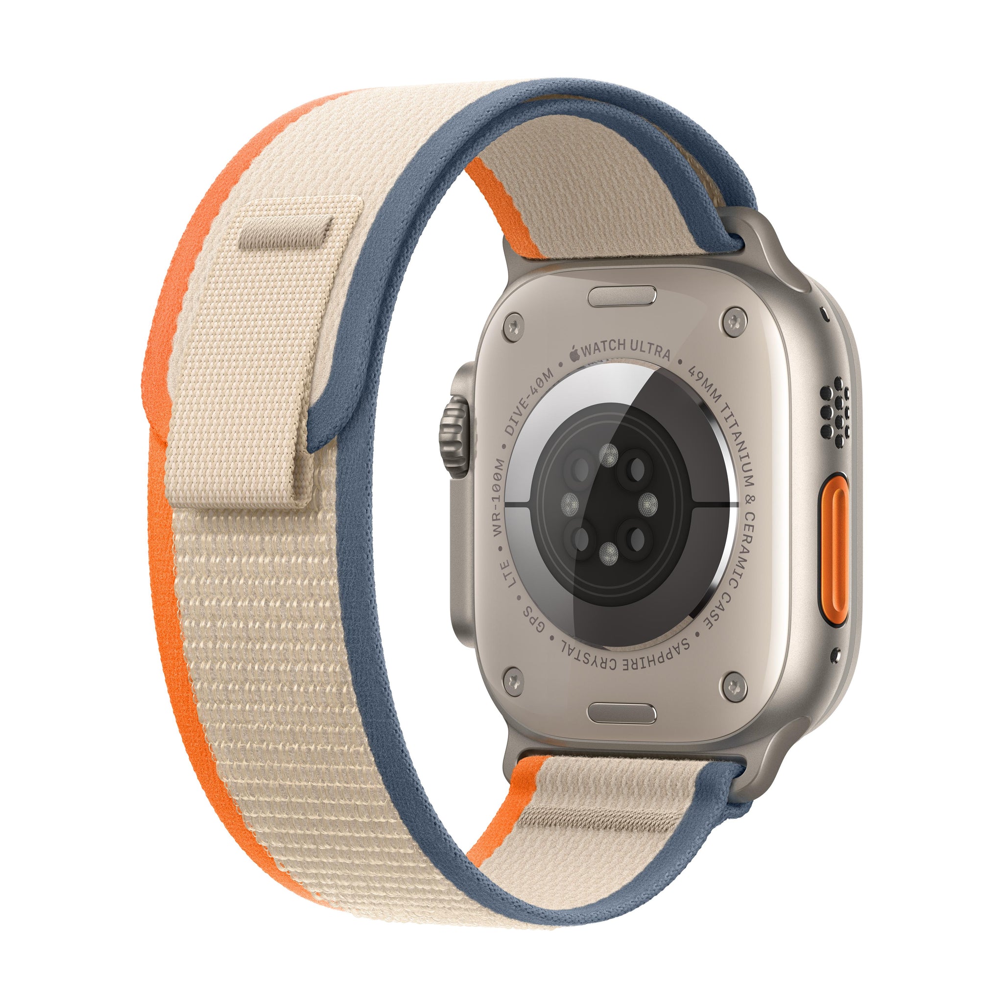 Apple Watch Ultra 2 GPS + Cellular 49mm Titanium Case with Orange/Beig ...