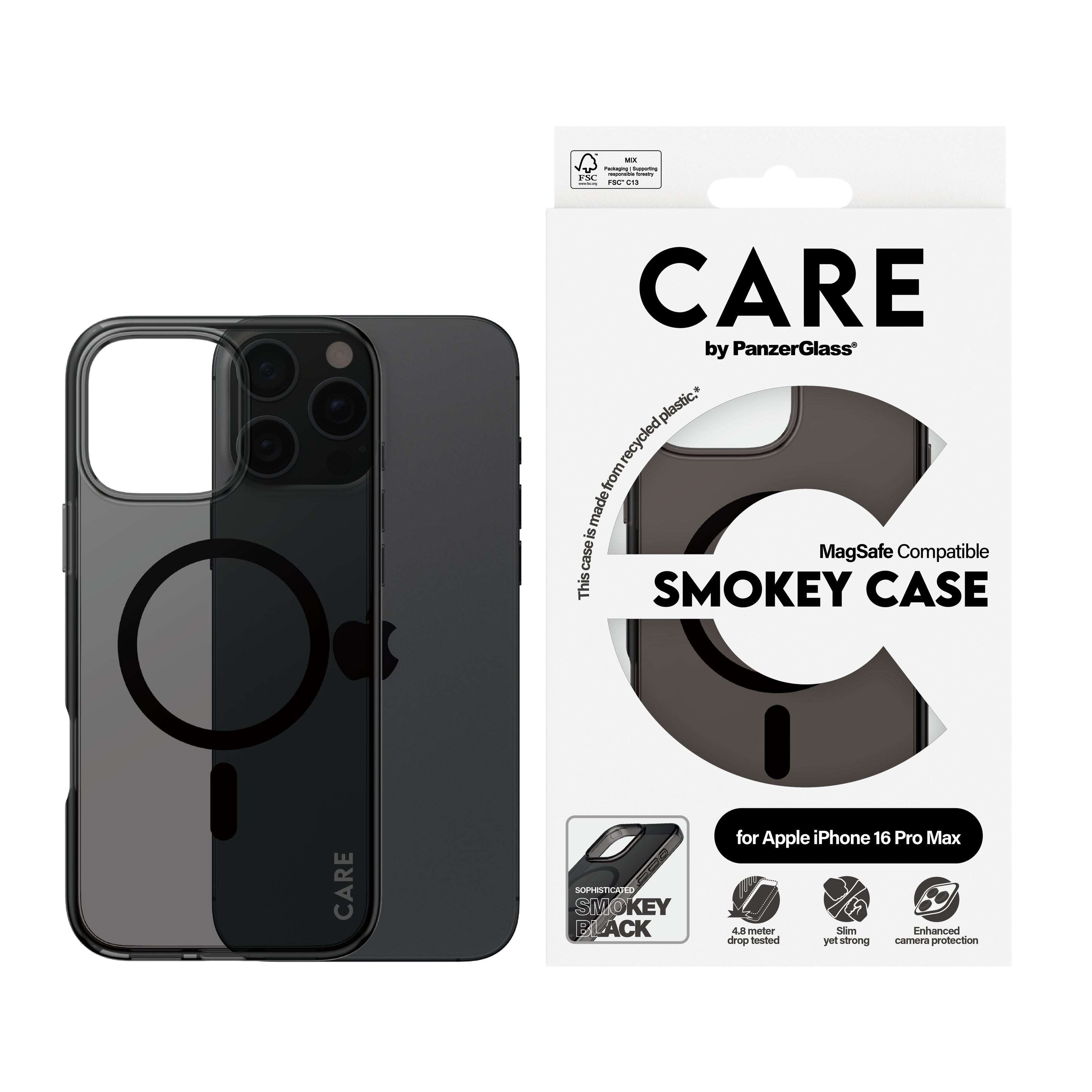 CARE BY PANZERGLASS Flagship Hard MagSafe Case for iPhone 16 Pro Max - – Power Mac Center