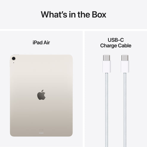 13-inch iPad Air Wi-Fi 256GB - Starlight (M3) | Power Mac Center