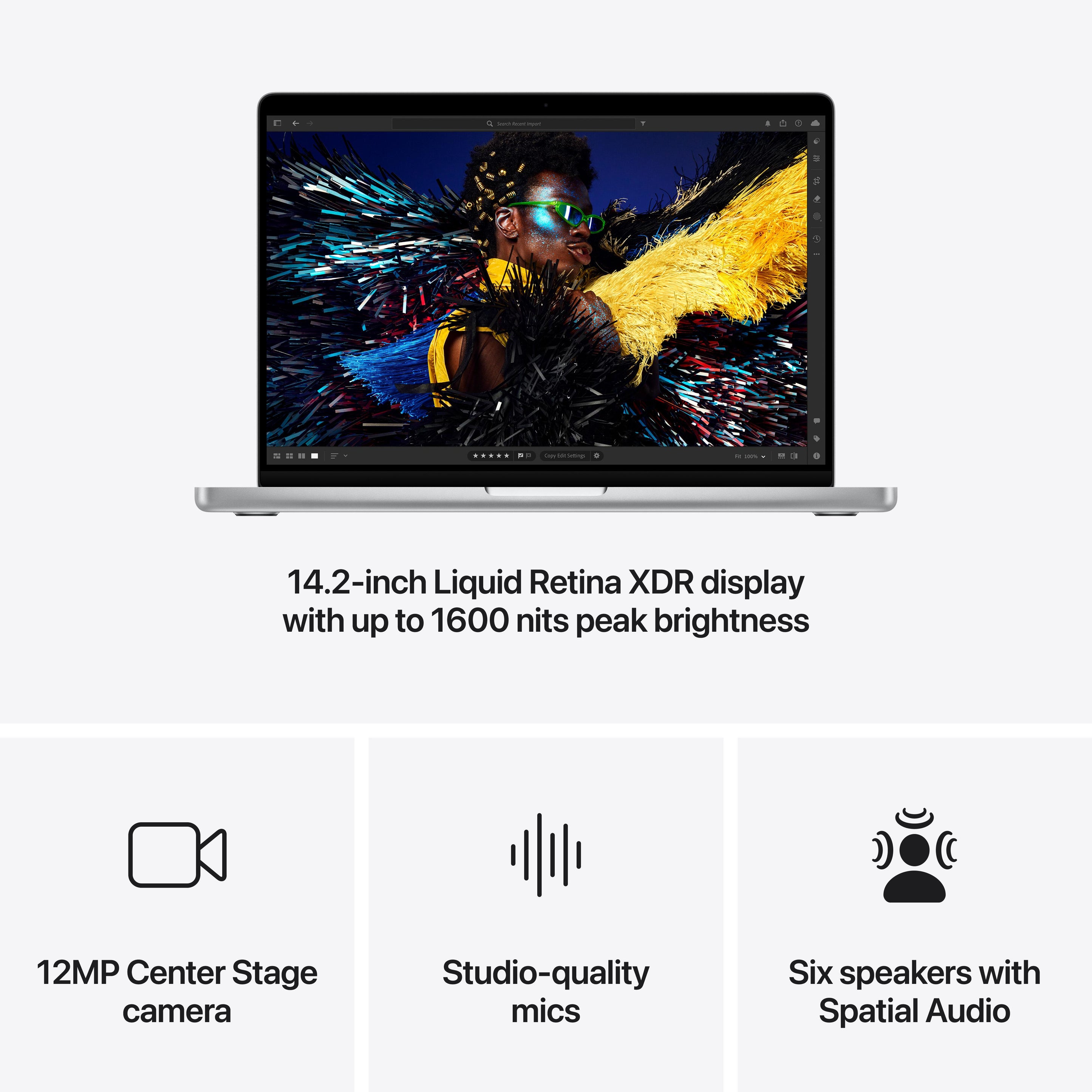 14-inch MacBook Pro with M4 Pro Chip Silver | Power Mac Center