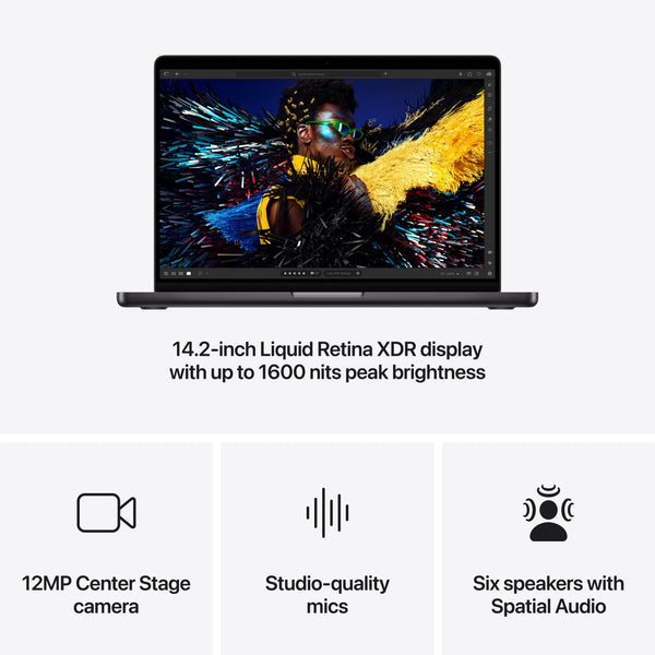 14-inch MacBook Pro: Apple M4 Pro chip with 14‑core CPU and 20‑core GP ...
