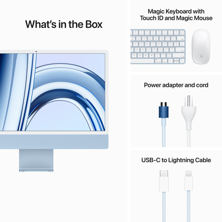 24-inch iMac with Retina 4.5K display: Apple M3 chip with 8‑core CPU a ...