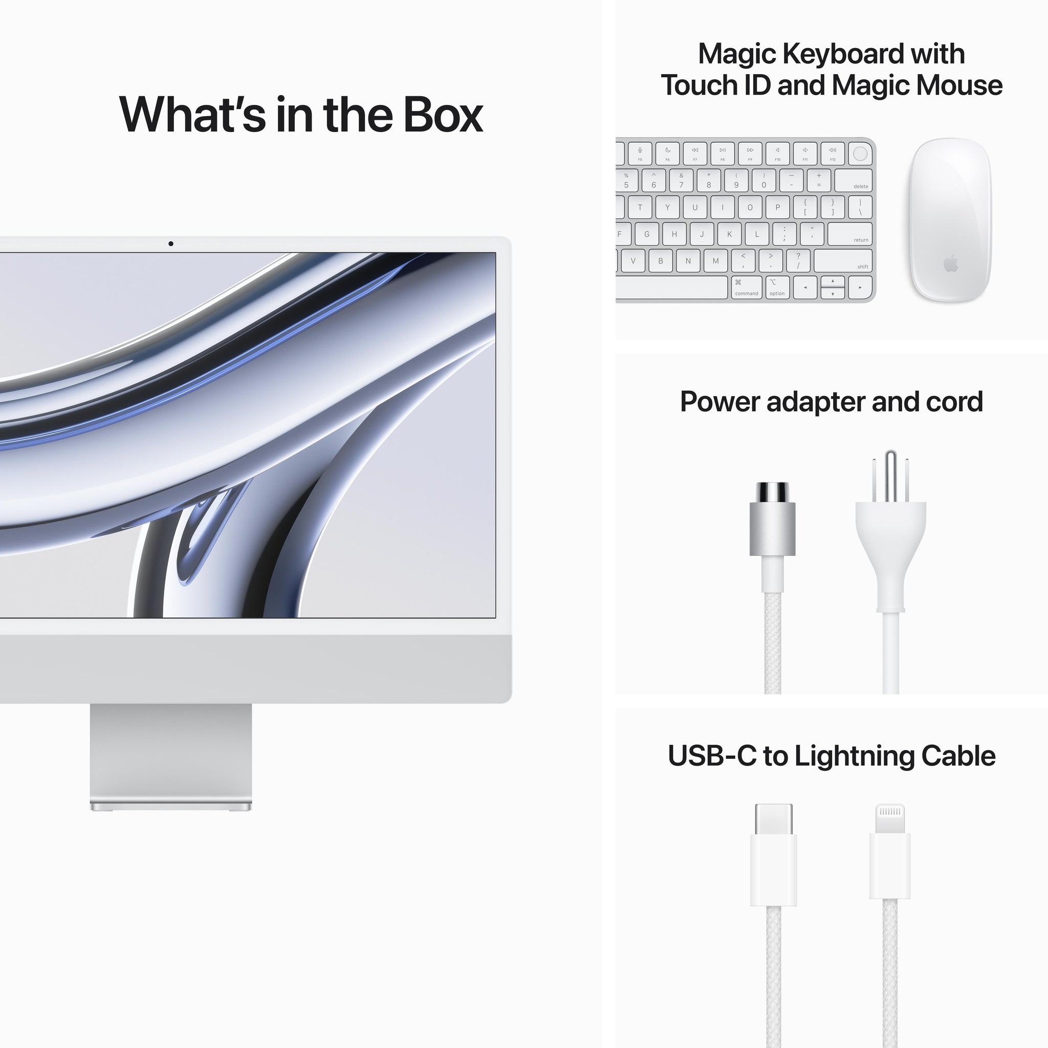 24-inch iMac with Retina 4.5K display: Apple M3 chip with 8‑core CPU a ...