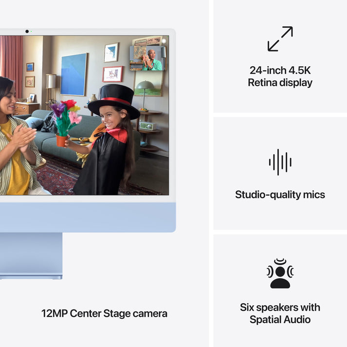 24-inch iMac with Retina 4.5K display: Apple M4 chip with 8-core CPU a ...