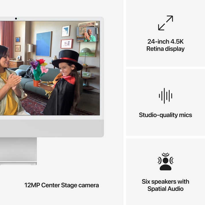 24-inch iMac with Retina 4.5K display: Apple M4 chip with 10-core CPU ...