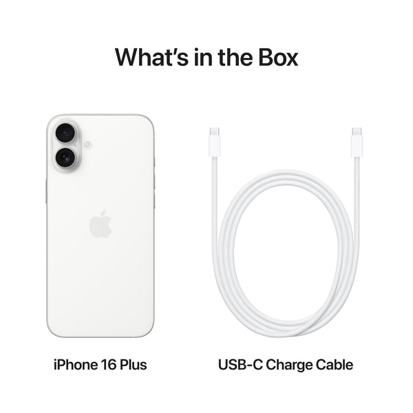 iPhone 16 Plus 128GB White – Power Mac Center