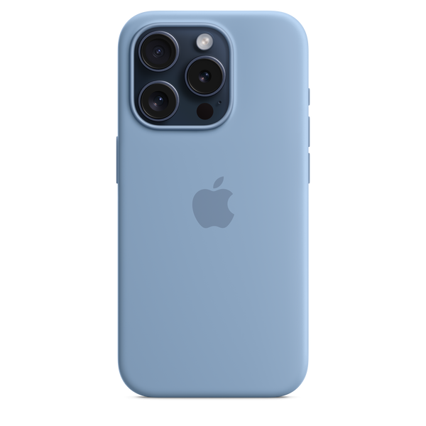 iPhone 15 Pro Silicone Case with MagSafe - Winter Blue – Power Mac Center